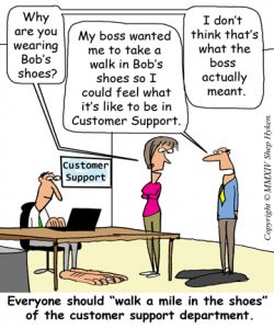 An Opportunity to Walk in the Customer Support Center’s Shoes – Susan ...