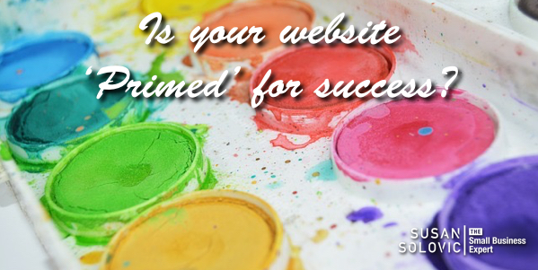 website priming for success – Susan Solovic