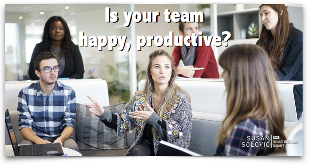 happy productive team – Susan Solovic